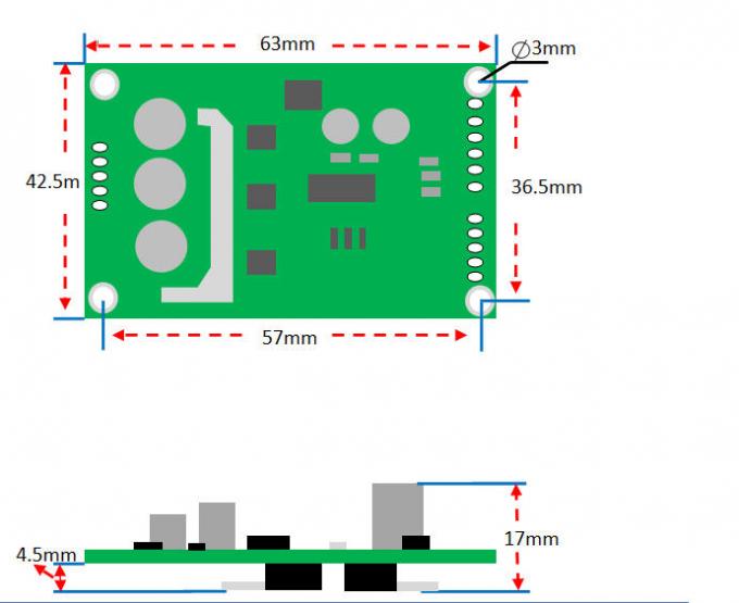 12V - 36V Brushless DC Motor Driver Board JY01 IC JYQD-V7.3E2 Hall Sensor