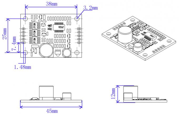 24V DC 2A Bldc Current Variable Speed Fan Controller With Temperature ...