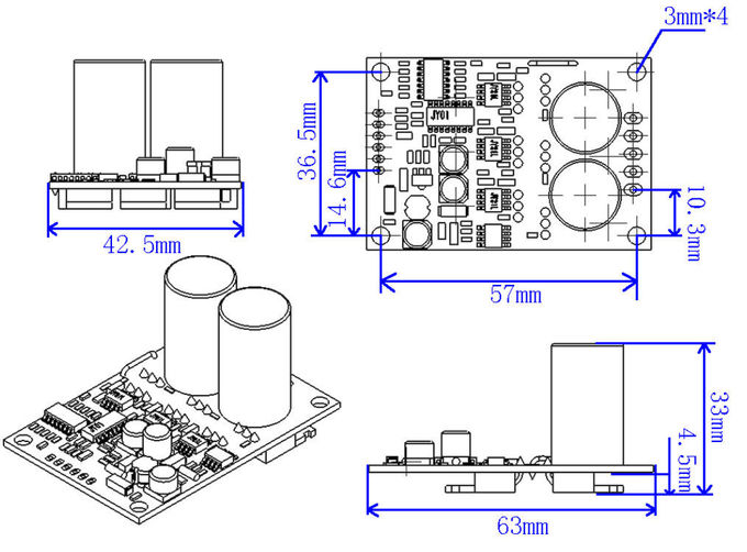 Three Phase Brushless Dc Motor Driver