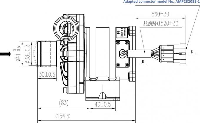 24VDC BLDC EMP Engine Coolant Pump High Pressure