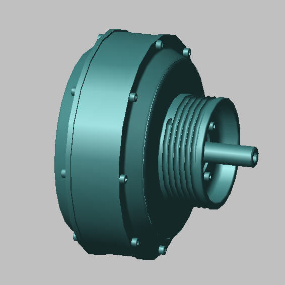 6.5 Inch High Torque BLDC Servo Motor With Build In Encoder